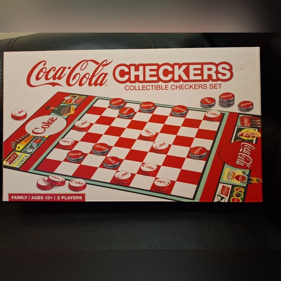 Coca Cola | Toys | Cocacola Collectible Checkers Set Family Board Game ...